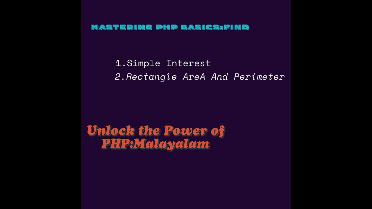 Basic Php Program Youtube