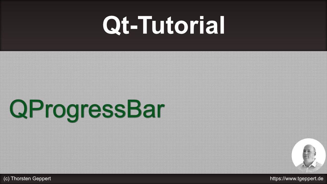 Qt Tutorial 033 Qprogressbar Youtube