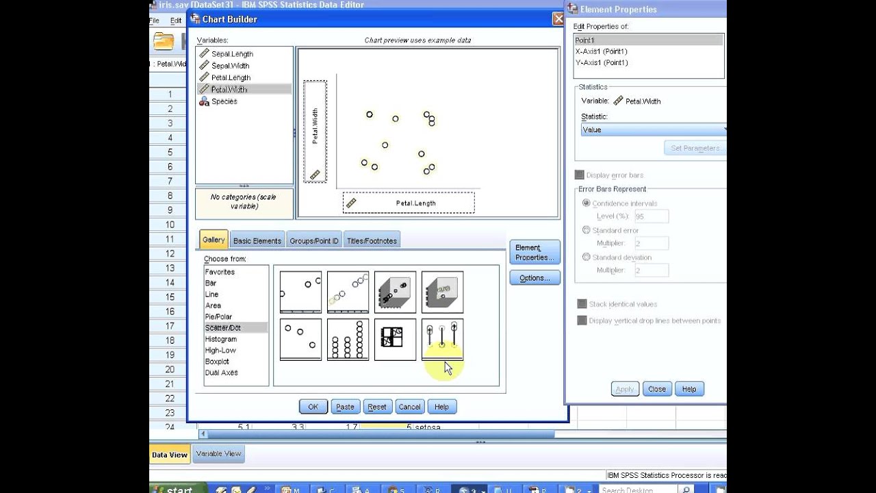 Spss Scatterplot Youtube