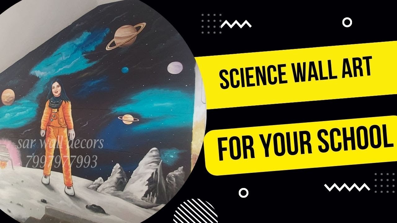 Science Corridor Wall Art For School Science Mural Ideas Youtube