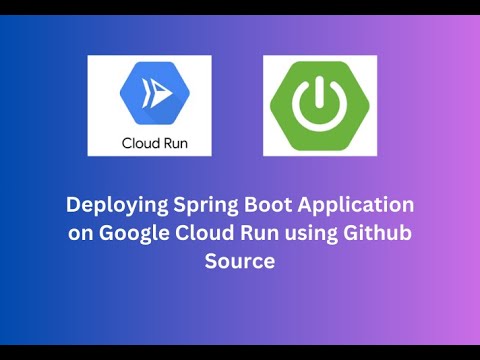 Spring Boot Application On Google Cloud Run Using Github Source