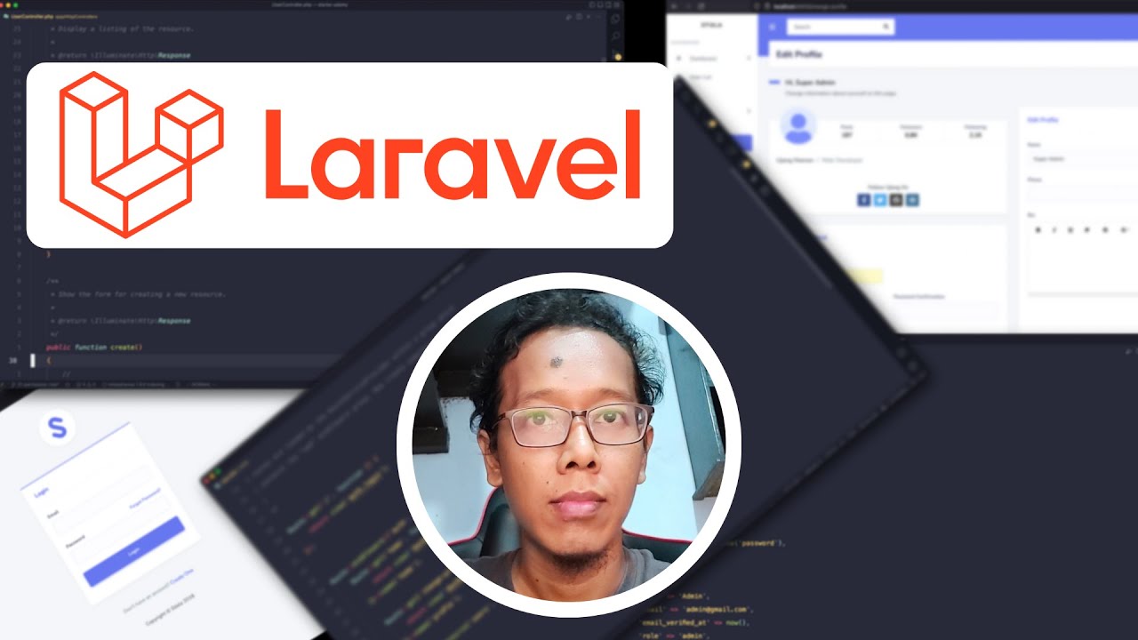 Course Laravel Starter Code Install Laravel Cara Biasa Youtube