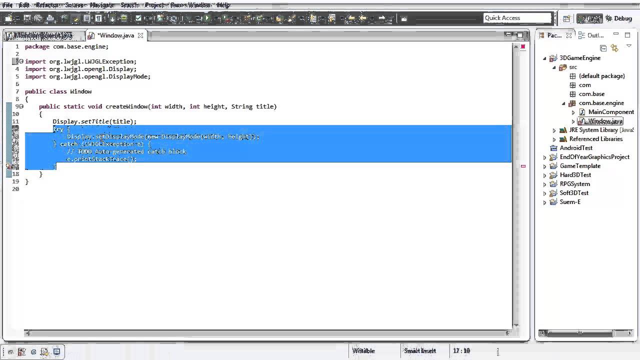 1 3d Game Engine Tutorial Creating A Window Youtube