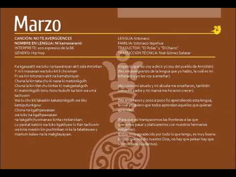 Canción Interpretada En Totonaco No Te Avergüences Youtube