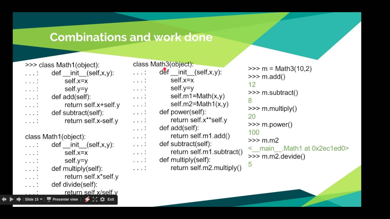 5 2 Composition Object Oriented Programming With Python Youtube