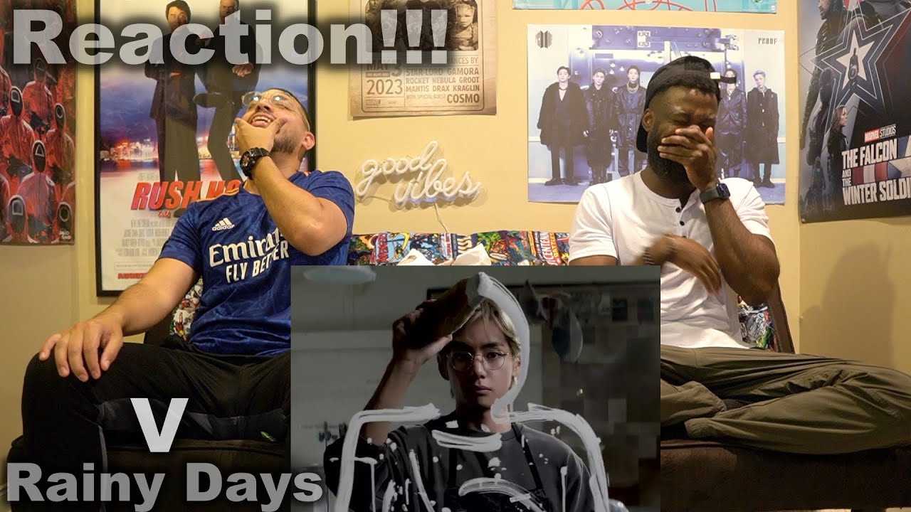 Bts V Rainy Days Official Mv Reaction Youtube