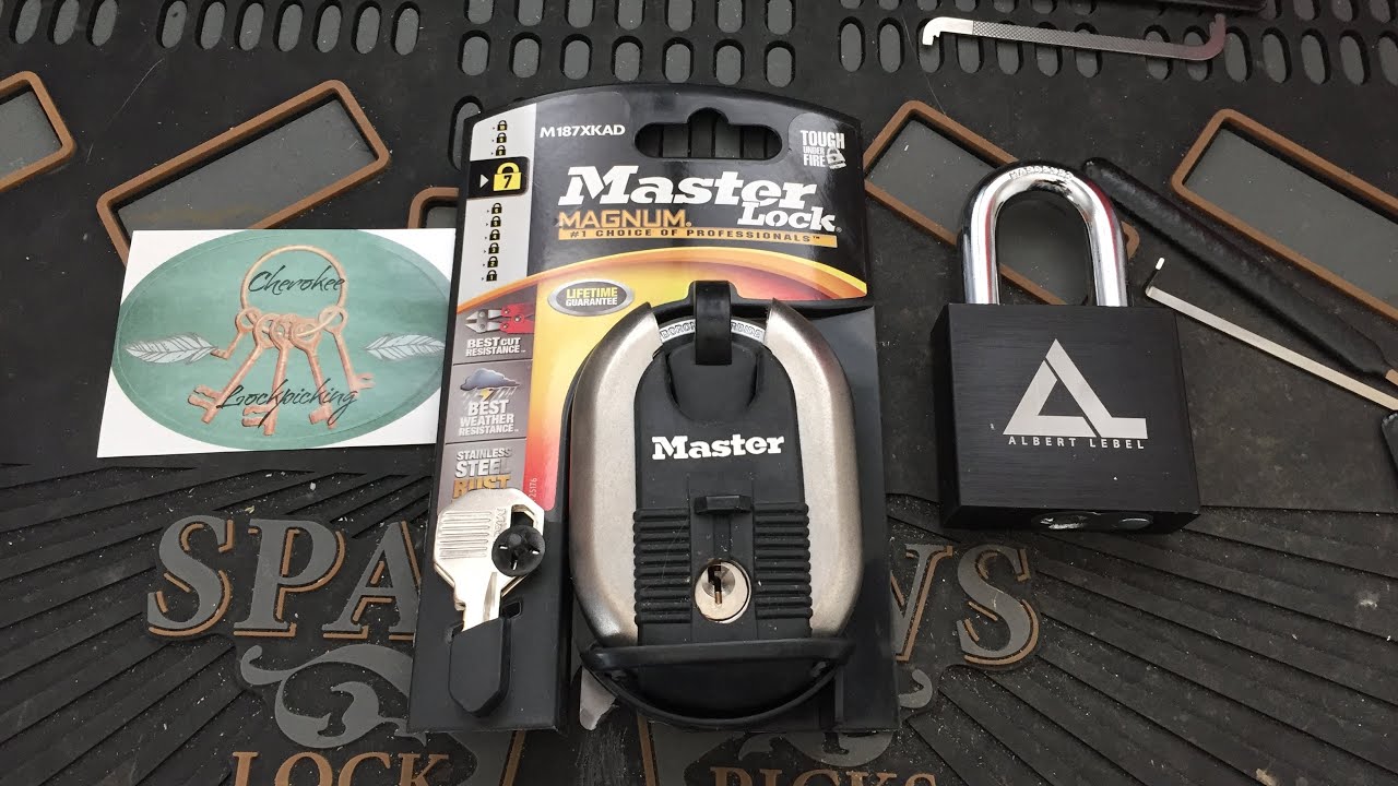 10 Master Lock M187xkad In Package Open Youtube