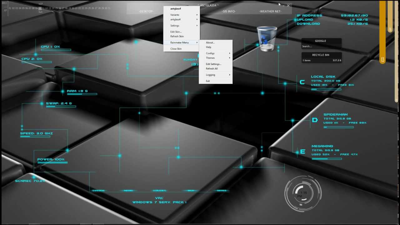 Rainmeter Skin Installation Tutorial Youtube