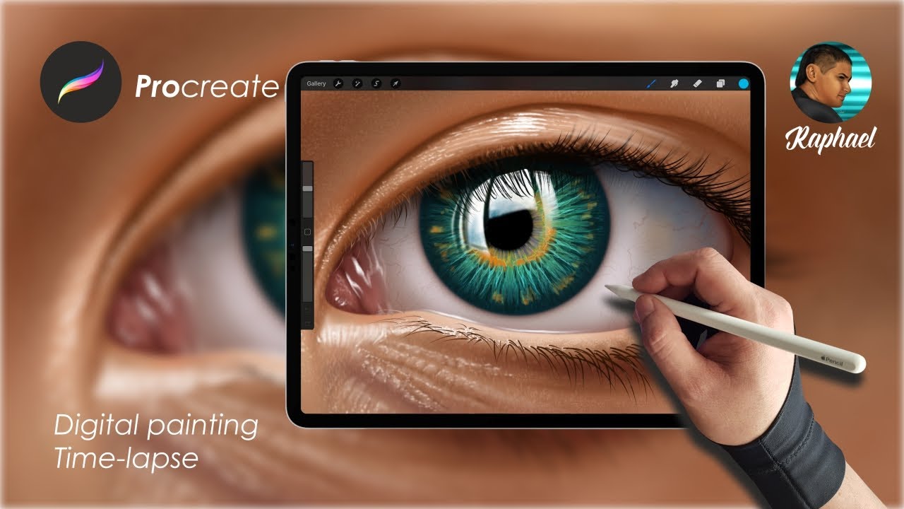 Painting Eye Ipad Pro Procreate Time Lapse как нарисовать глаз How To