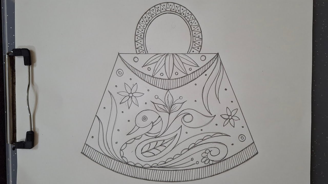 Purse Design Drawing Easy Purse Design Drawing For Elementary Exam