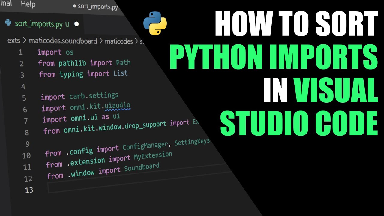 How To Sort Python Imports In Vs Code Youtube