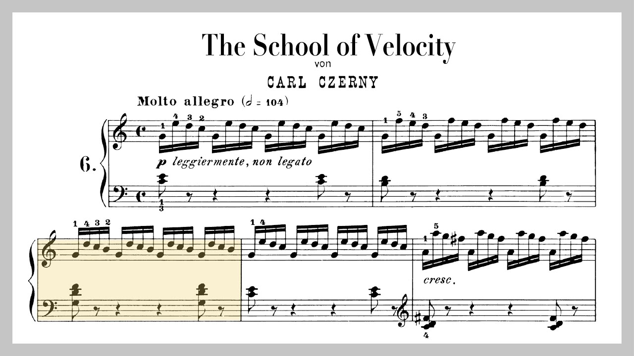 Strengthen The 4th Finger Czerny Op 299 No 6 Youtube
