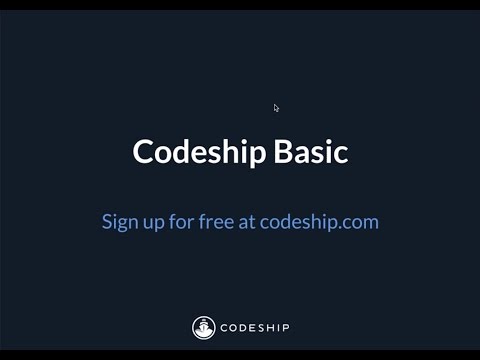 An Introduction To Codeship Basic Youtube
