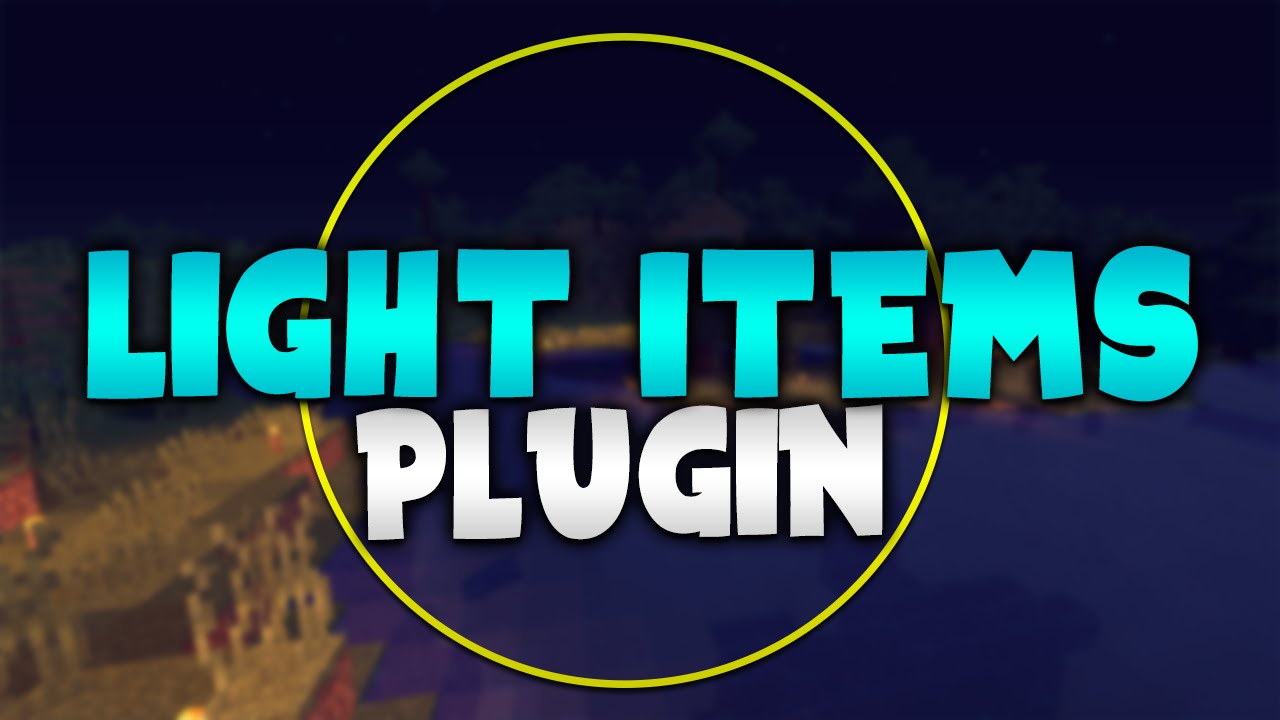 Light Items Minecraft Plugin Tutorial Youtube