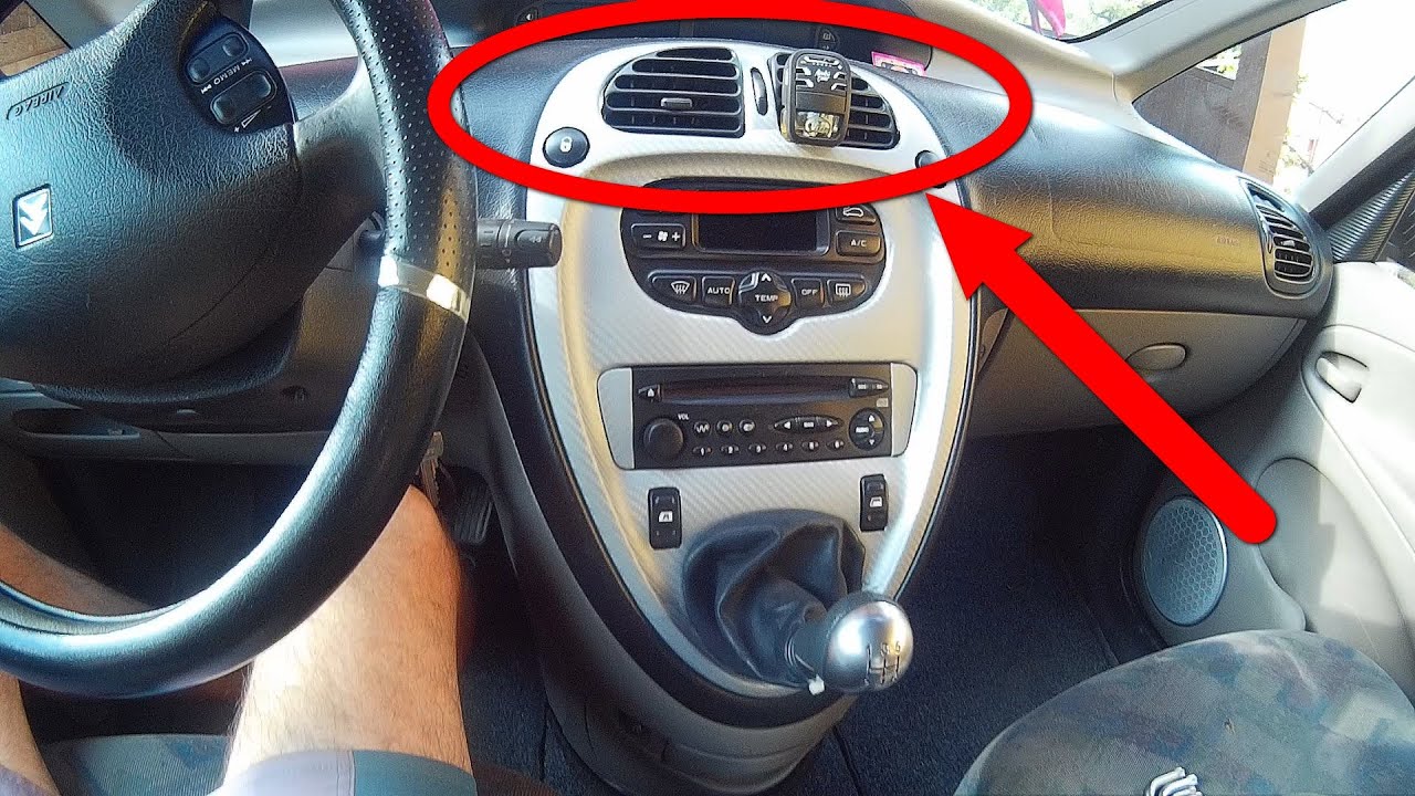 How To Fix Central Console Air Vent Blades Xsara Picasso Youtube