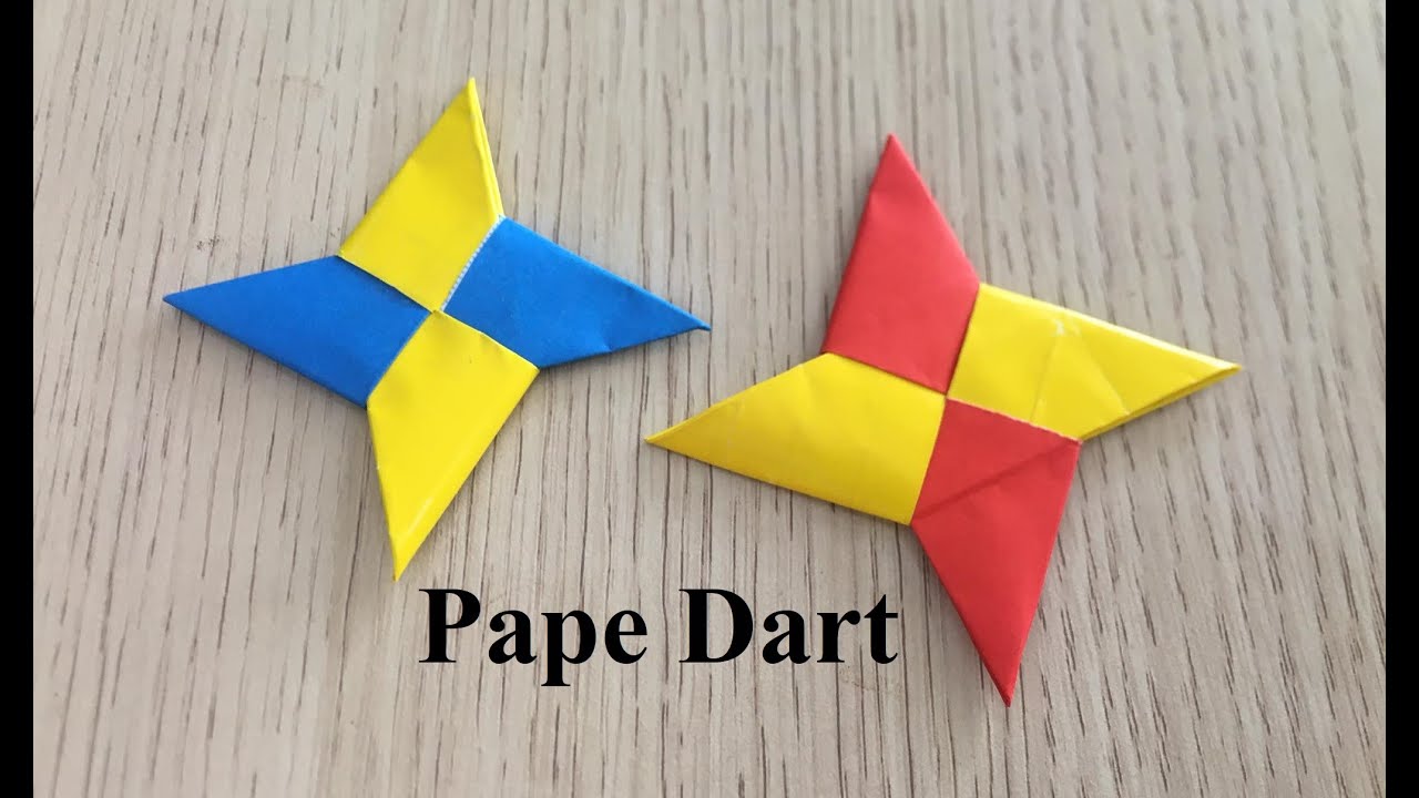 How To Make A Paper Dart Origami Very Easy Youtube
