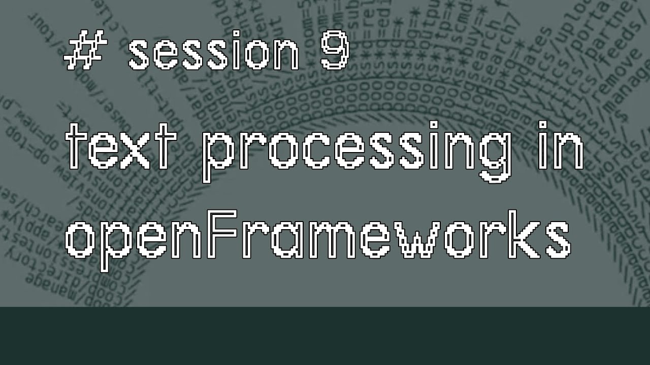 Openframeworks Creative Coding Text Manipulation Youtube