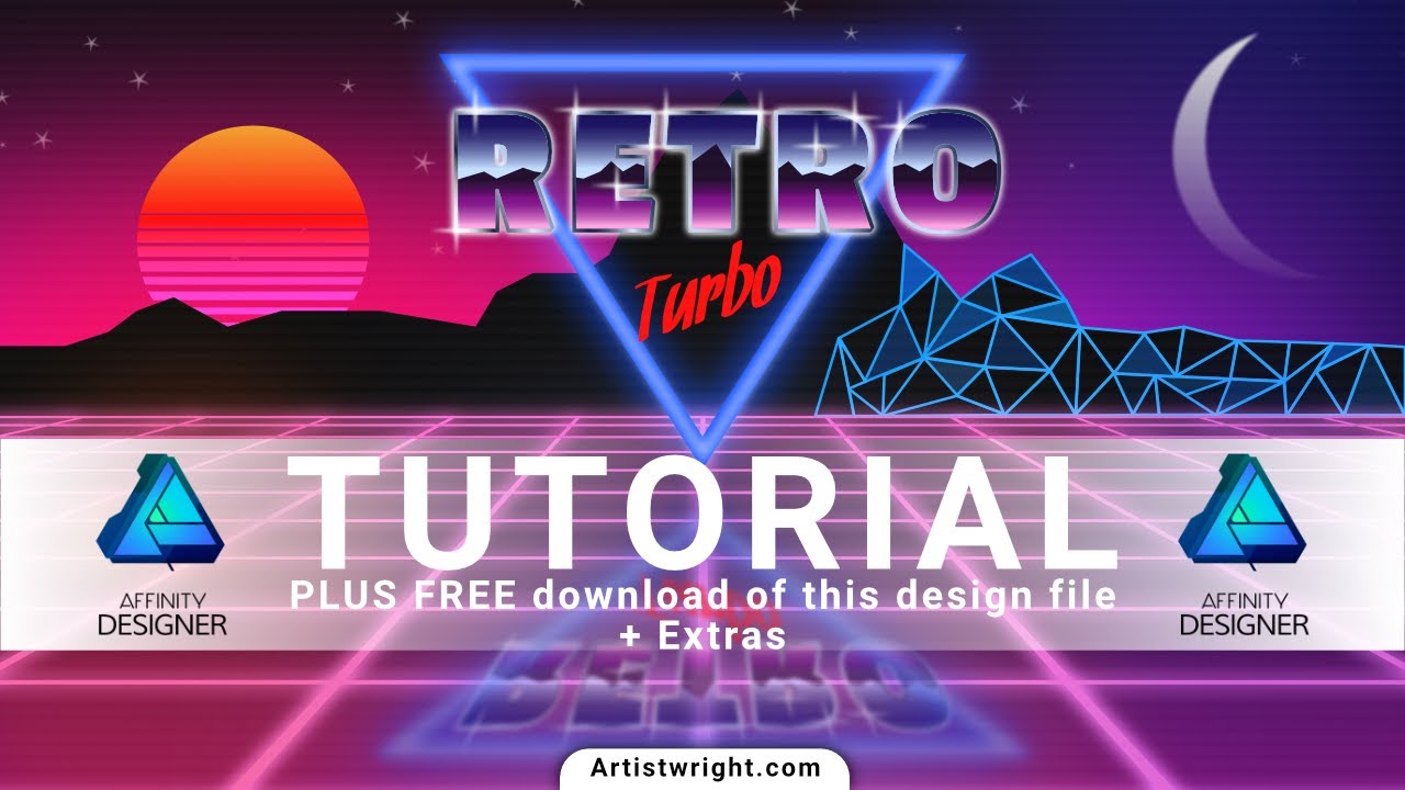 Learn How To Use Affinity Designer Retro Tutorial Youtube