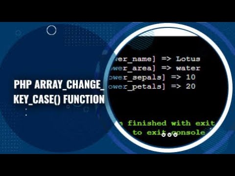 Php Array Change Key Case Function Youtube
