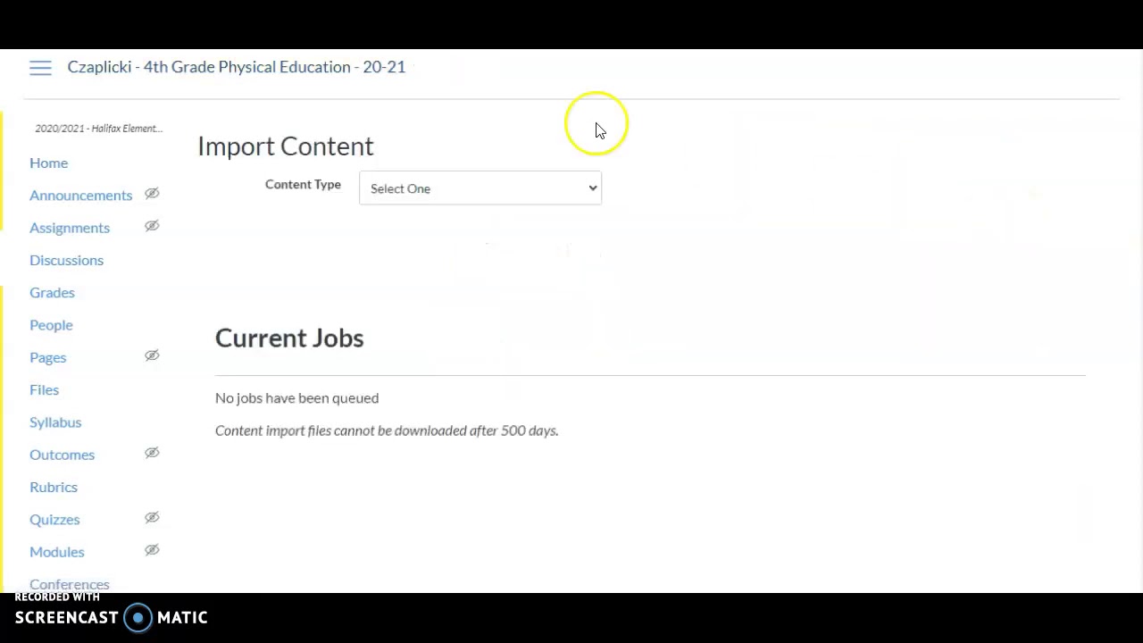 Import Content From Canvas Course Youtube