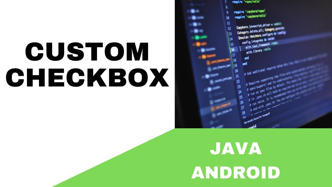 Android Custom Checkbox Tutorial In Java Youtube