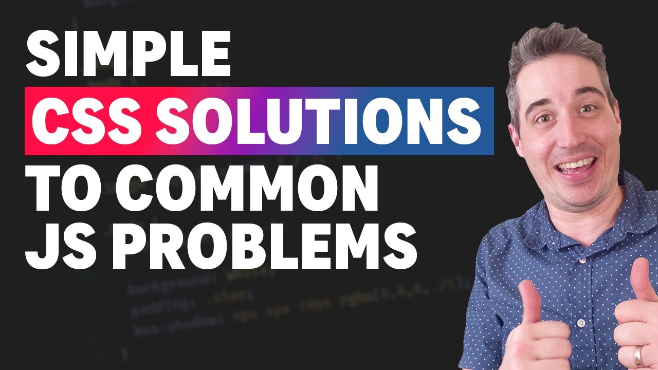 Stop Using Js For Things That Css Can Solve Youtube