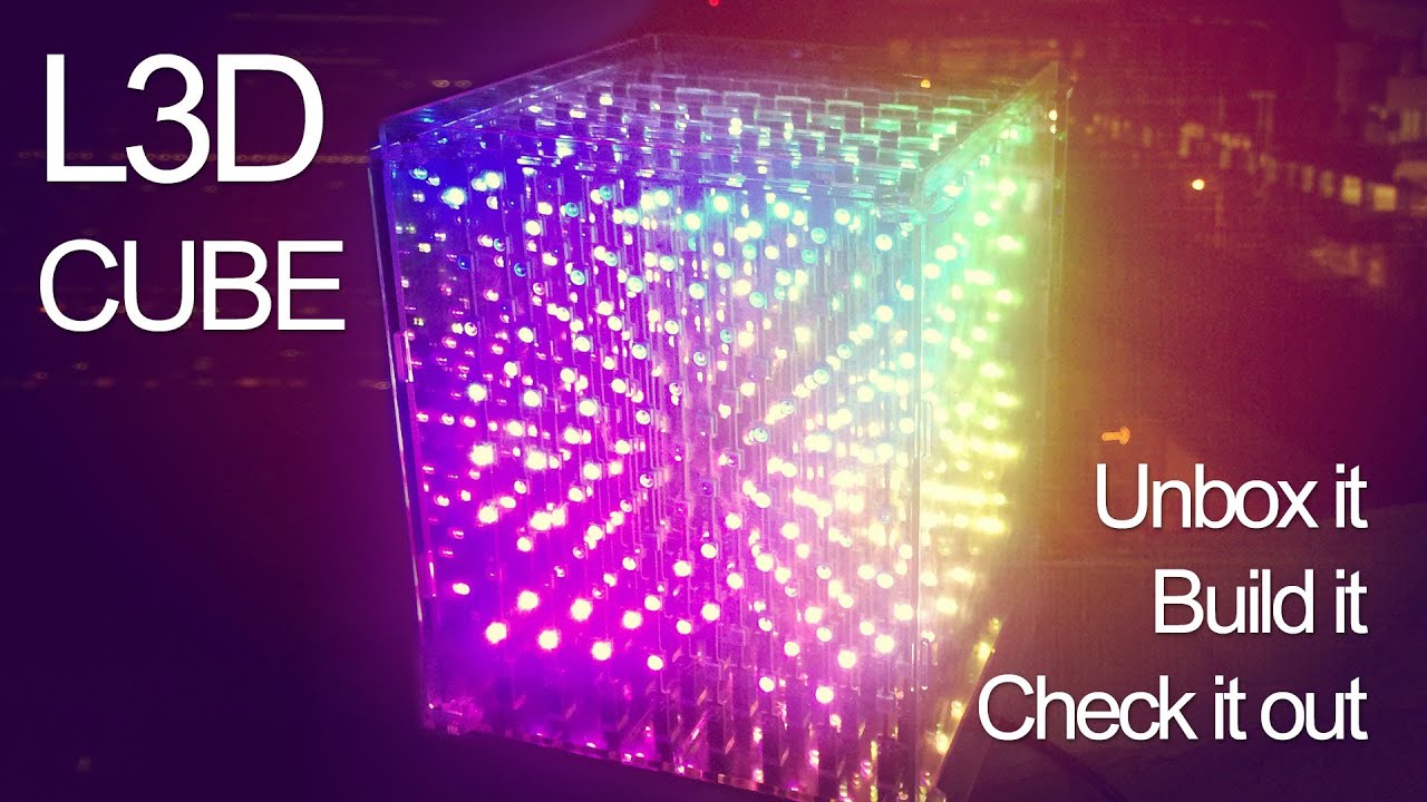 L3d Cube 3d Rgb Led Animated Light Display 8x8x8 Version Youtube