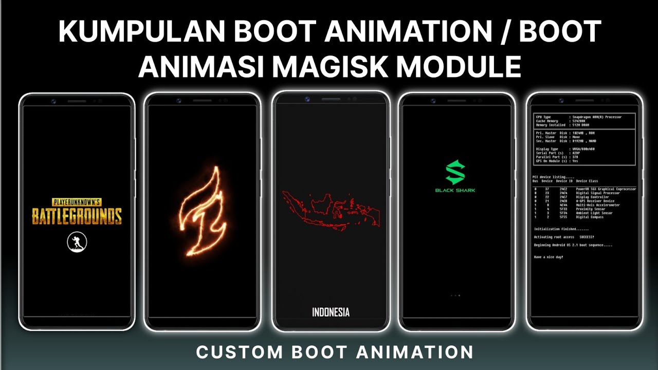 Install Nusantara Indonesia Magisk Module Kumpulan Boot Animation