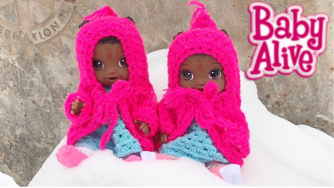 Baby Alive Twin Dolls See Snow For The First Time Collab With Aloha