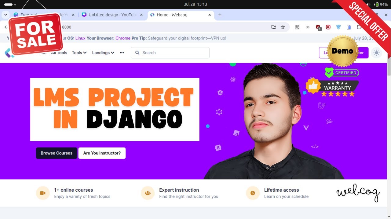 Learning Management System Lms Project In Django Showcase Project