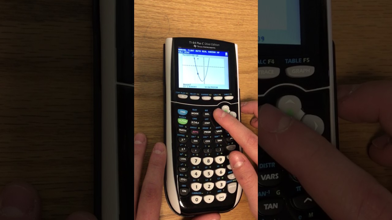 How To Use Graphing Calculator For Quadratics Youtube