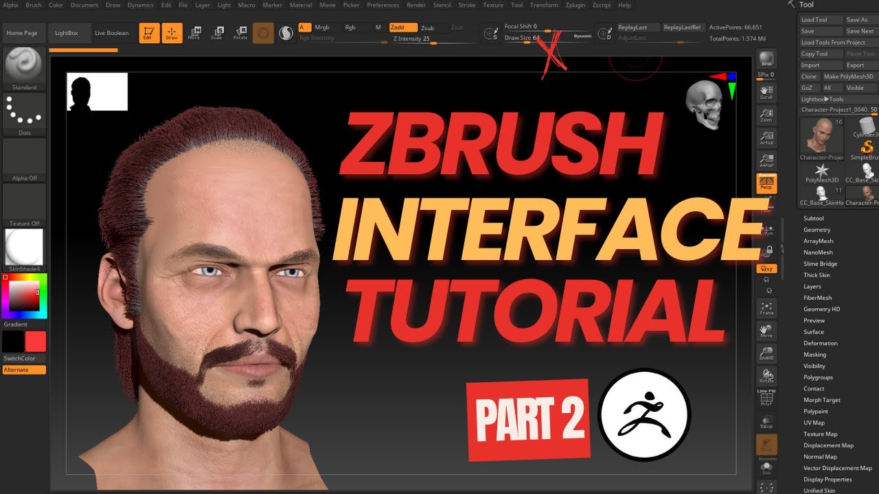 Zbrush User Interface Tutorial In Urdu Hindi Part 2 Youtube