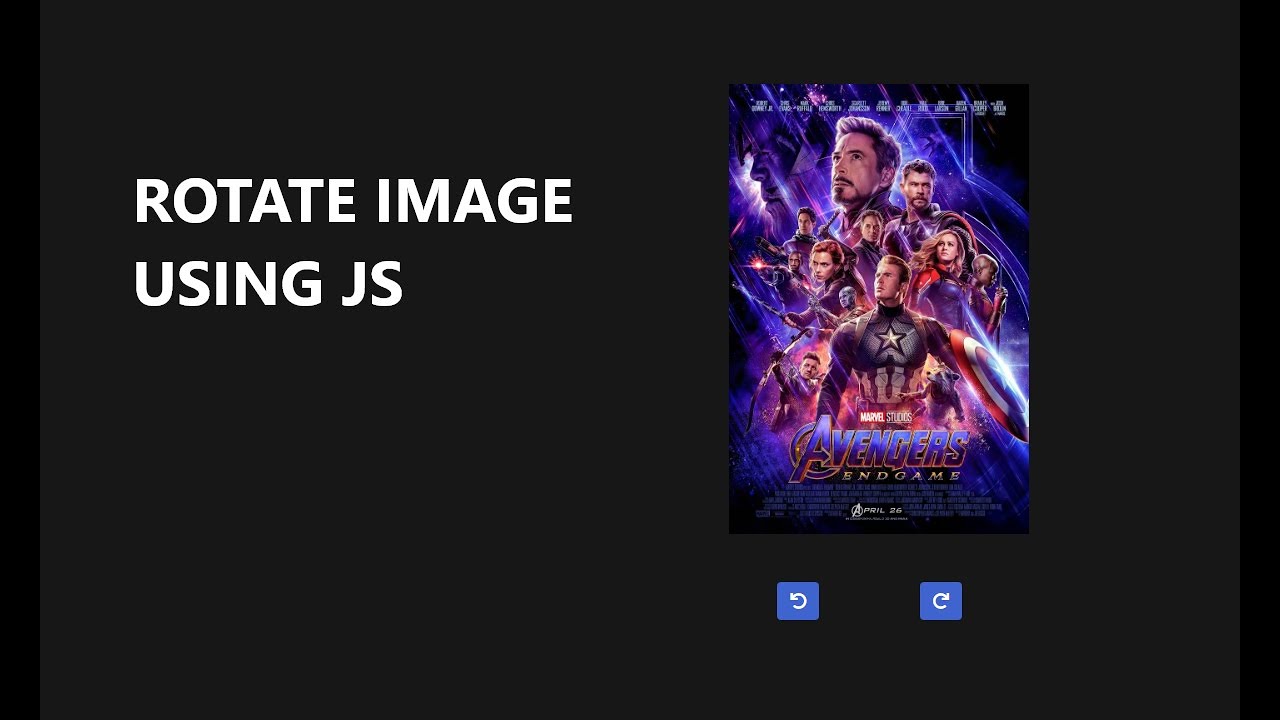 Rotate Image Using Javascript Youtube