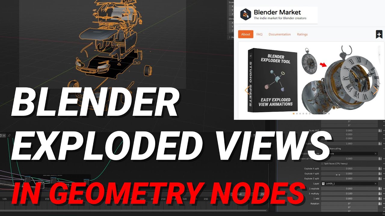 Easy Exploded Views With Blender Exploder Tool V1 0 Animate Lots Of