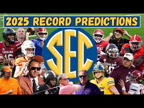 2025 Sec Football Record Predictions Bold Takes Youtube