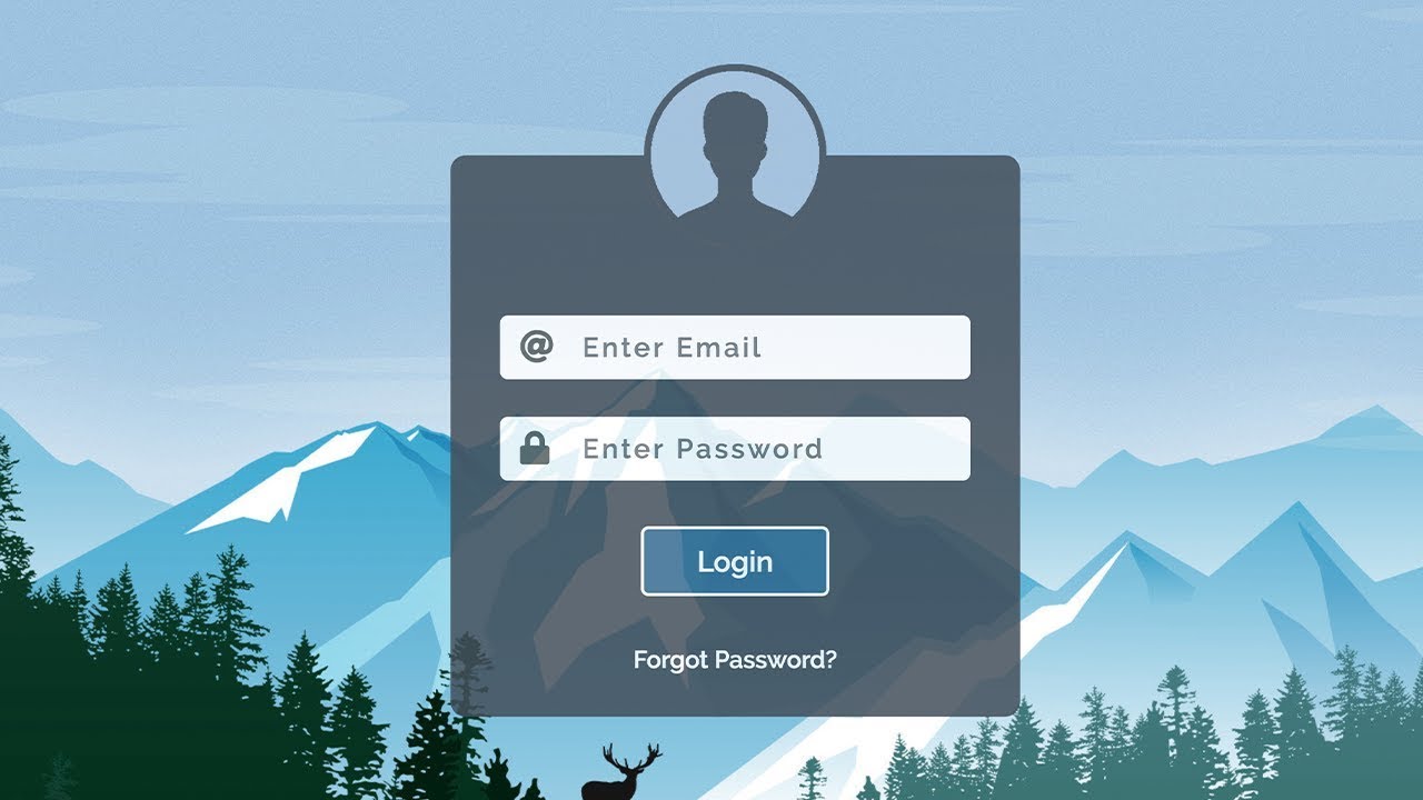 Transparent Html Css Login Form With Bootstrap 4 Html5 And Css3