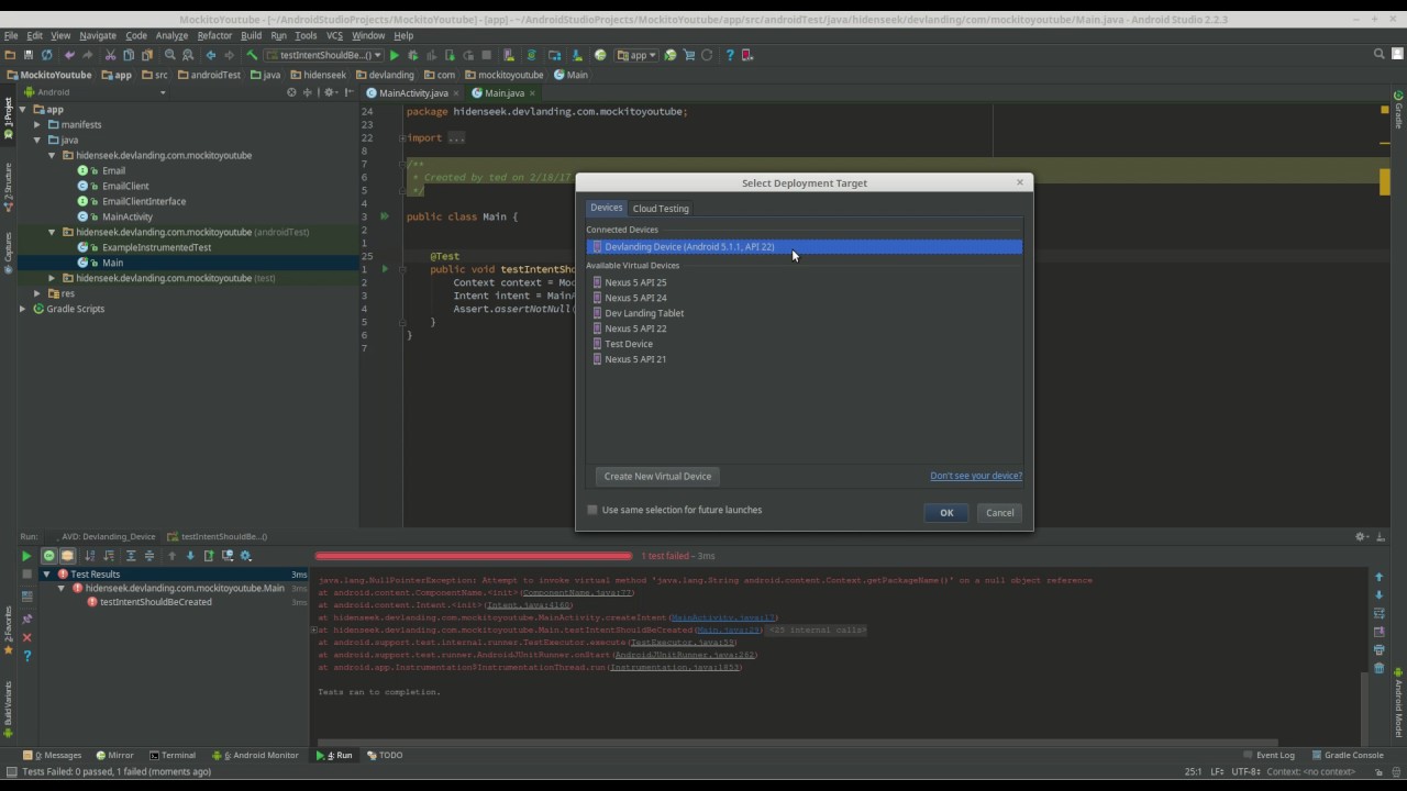 Android Mockito Tutorial Instrumented Tests Youtube