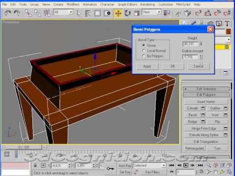 Modeling And Texturing A Table In 3ds Max Beginner Level Youtube