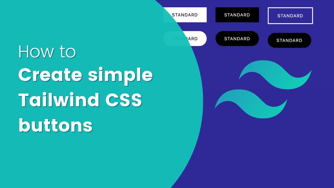 How To Create Tailwind Css Buttons Youtube