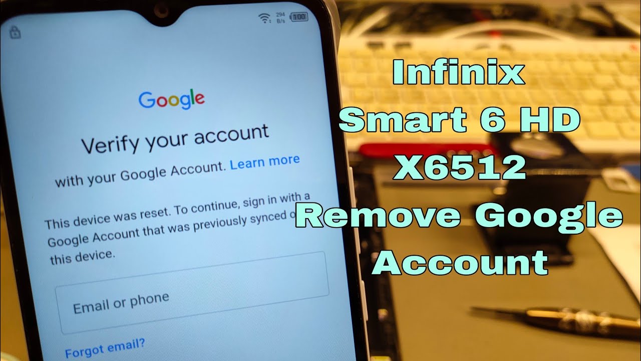 Infinix Smart 6 Hd X6512 Remove Google Account Bypass Frp