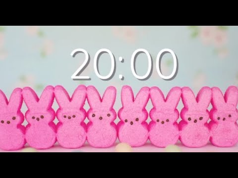 20 Minute Countdown Timer Easter Peeps Silent With Ending Sound