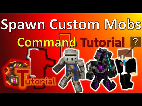 Spawn Your Own Custom Mobs With One Command Command Tutuorial Youtube