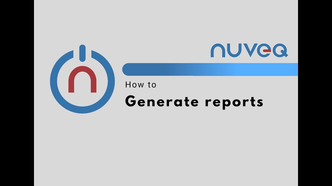 How To Generate Reports Youtube