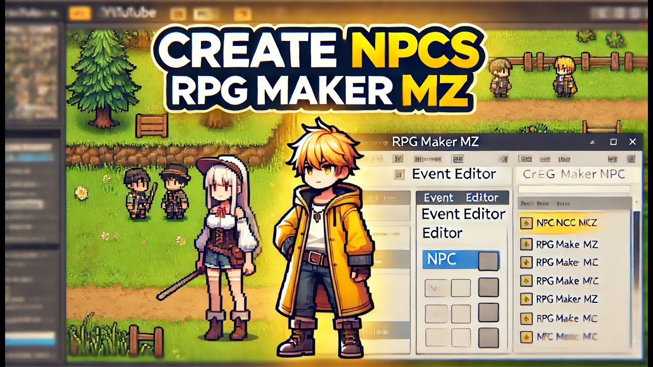 Create Npcs Like A Pro In Rpg Maker Mz Easy Event Tutorials 1 Youtube