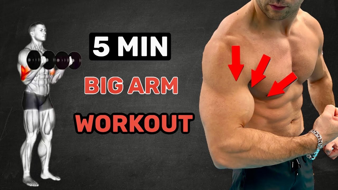 Big Arms In 5 Minutes Home Workout For Beginer Youtube