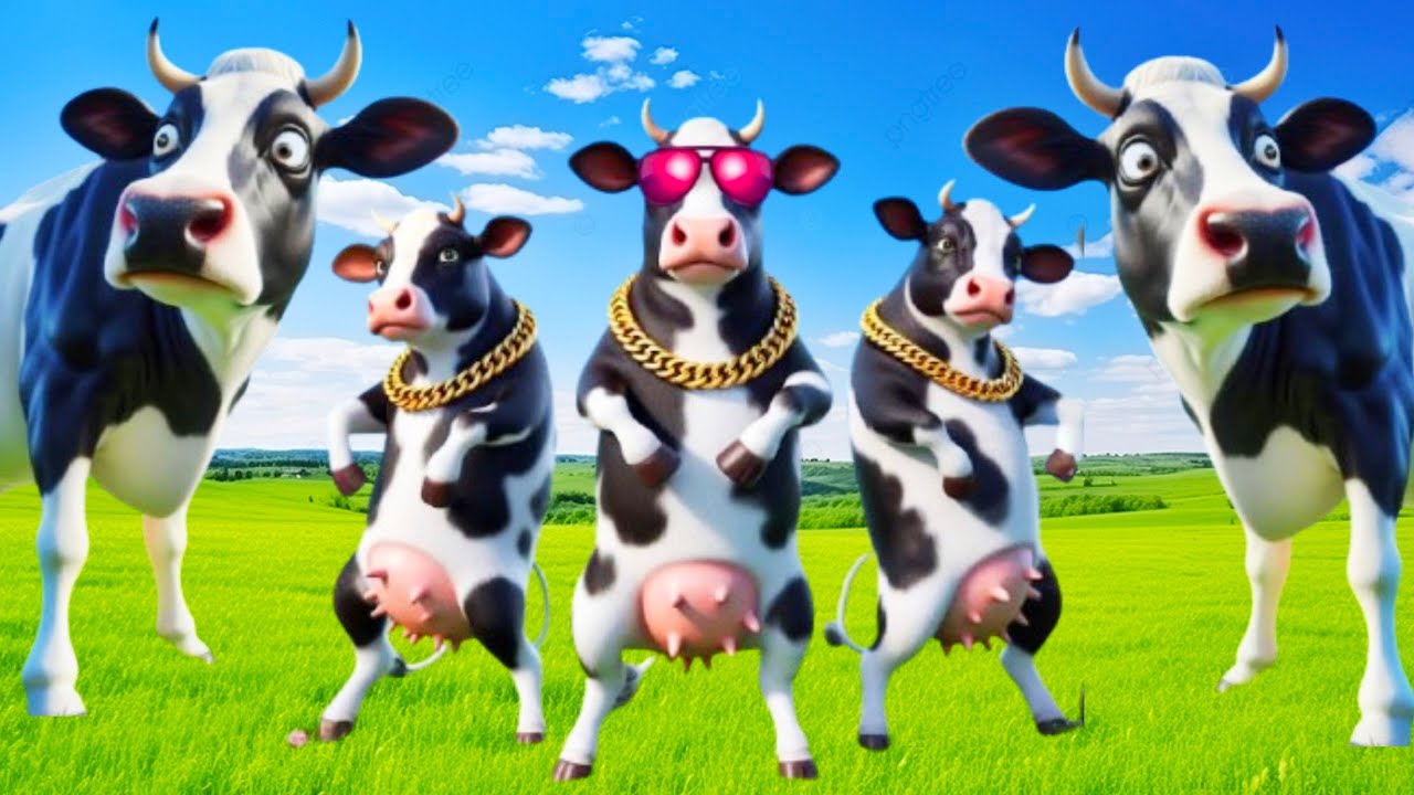 Funny Cow Dance 111 Cow Dance Cow Video Dancing Cow Youtube
