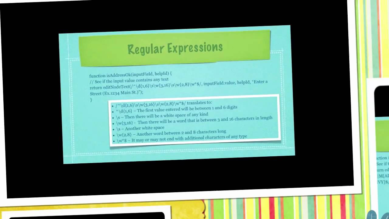 Javascript Regular Expressions Youtube
