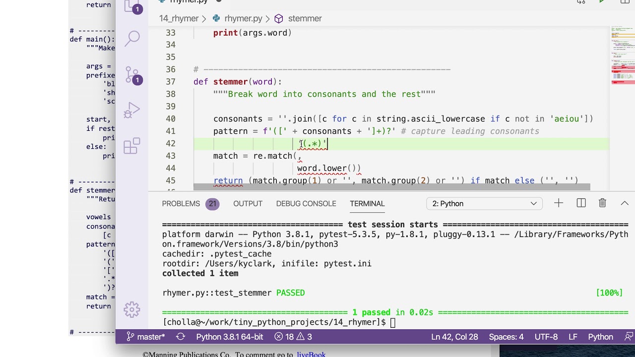 Tiny Python Projects Ch 14 Pt 6 Solution Pt 1 Youtube
