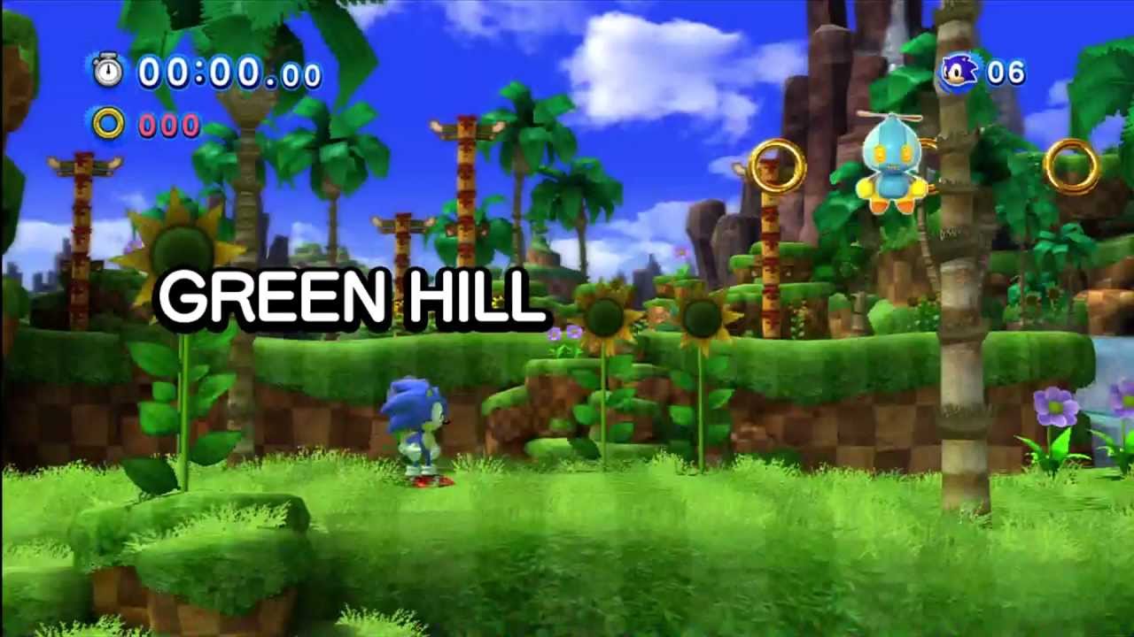 Sonic Generations Green Hill Zone Classic Sonic Forces Shows Off