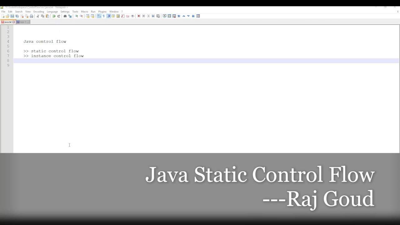 Java Static Control Flow 1 Youtube